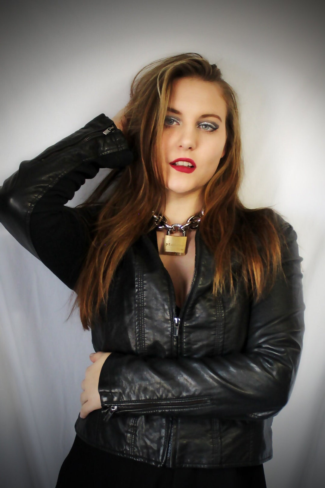 Edgy and Chic Heavy Chain Padlock Necklace- Gift for Her, Gift for Him ...