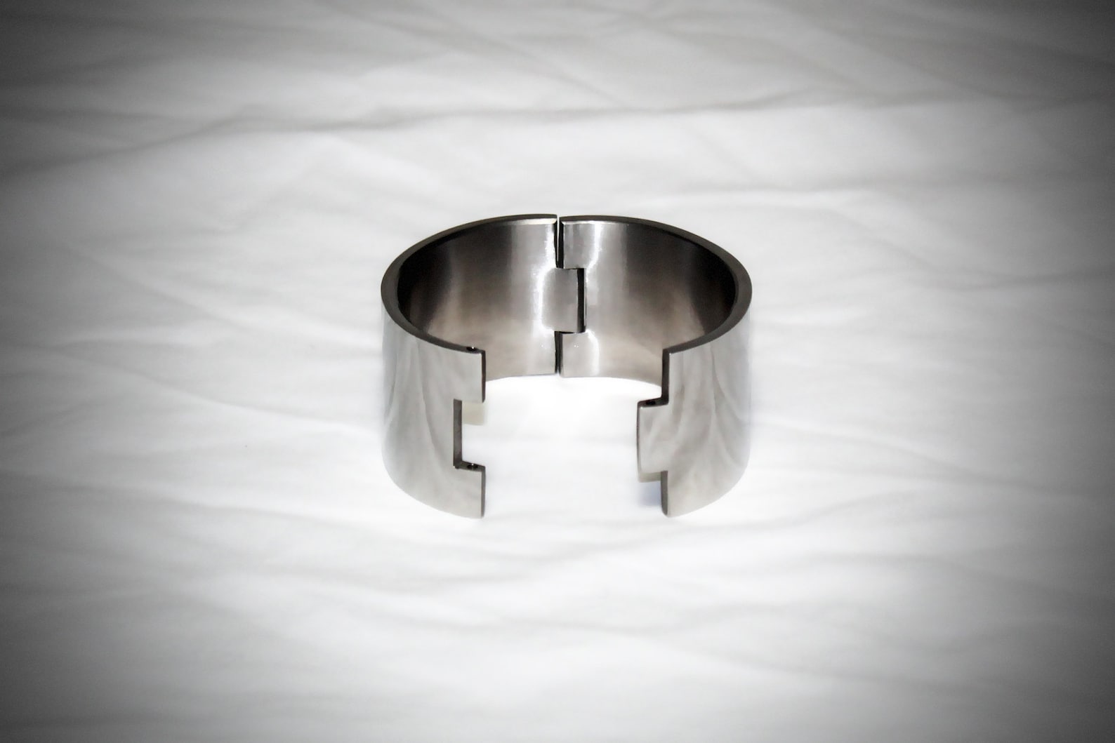 Machined Stainless Steel Cuff Bracelet - Etsy