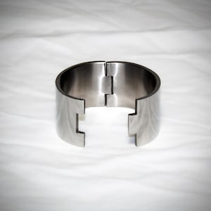 Machined Stainless Steel Cuff Bracelet- Gift for Her, Gift for Him - Etsy