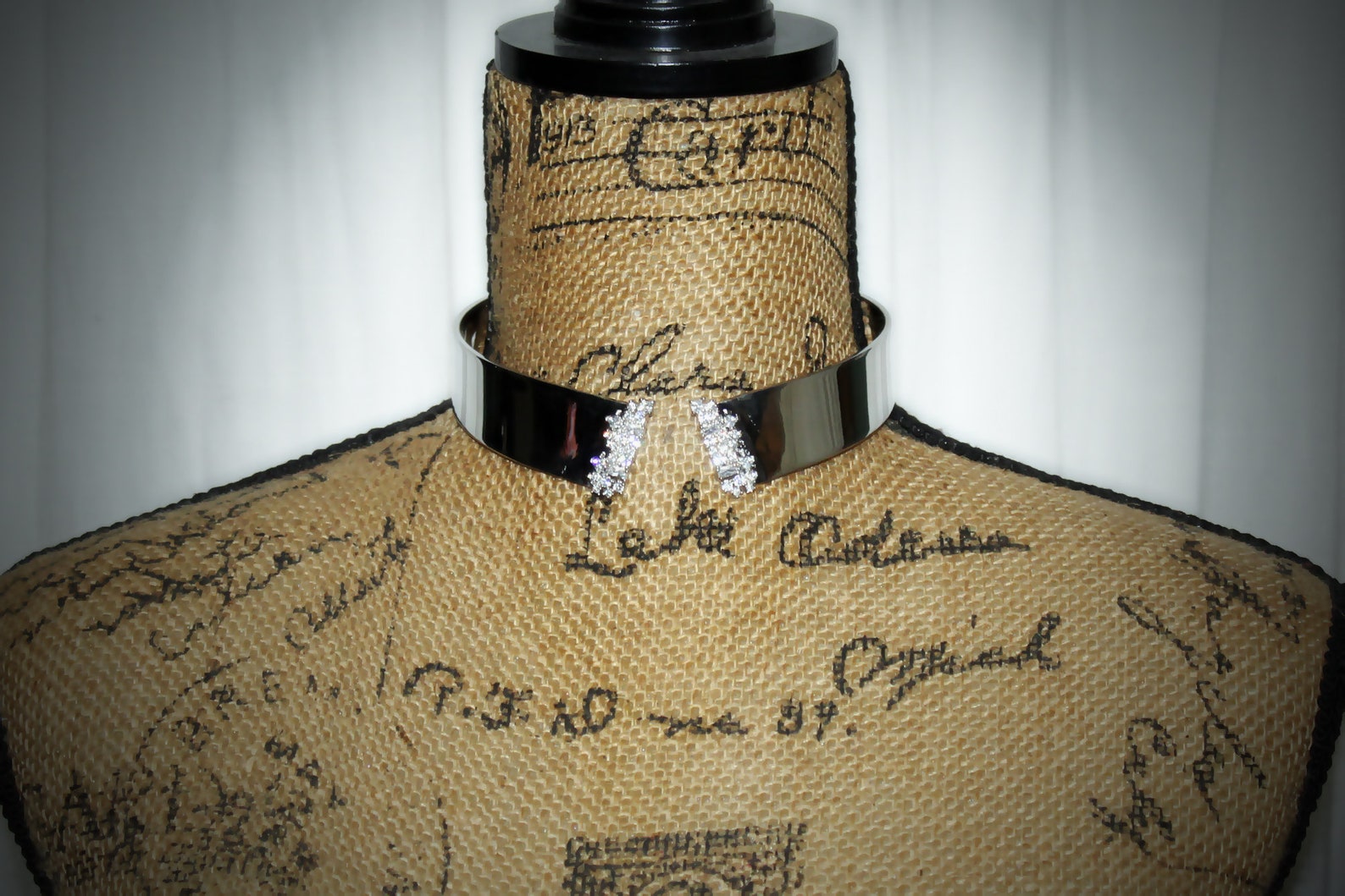 Vintage BCBG Max Azria Silver Plated Choker - Etsy