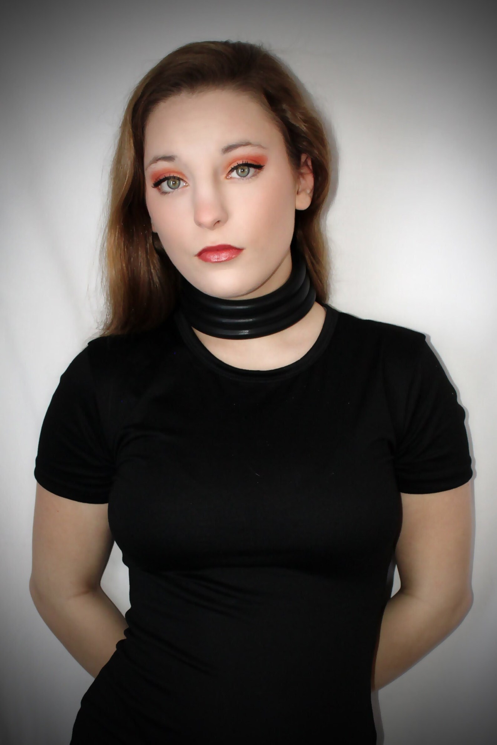Three Strand Rubber Choker Necklace - Etsy