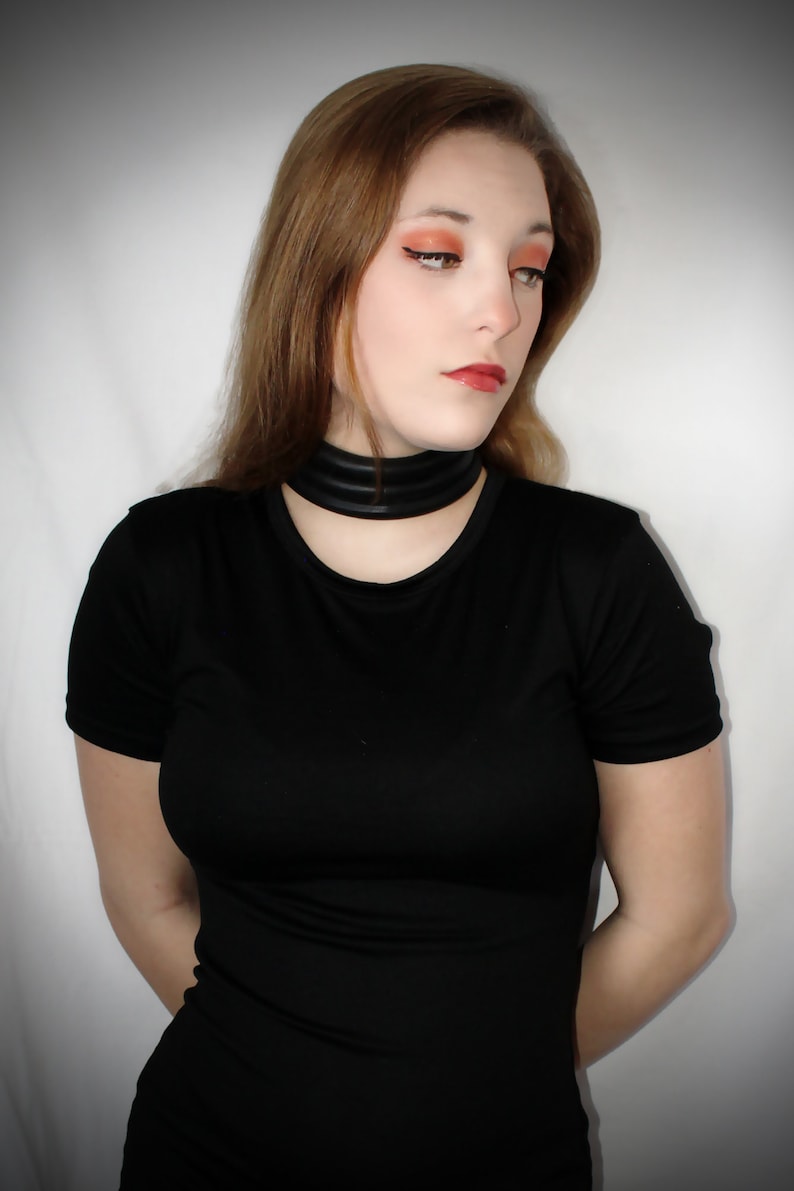 Three Strand Rubber Choker Necklace - Etsy