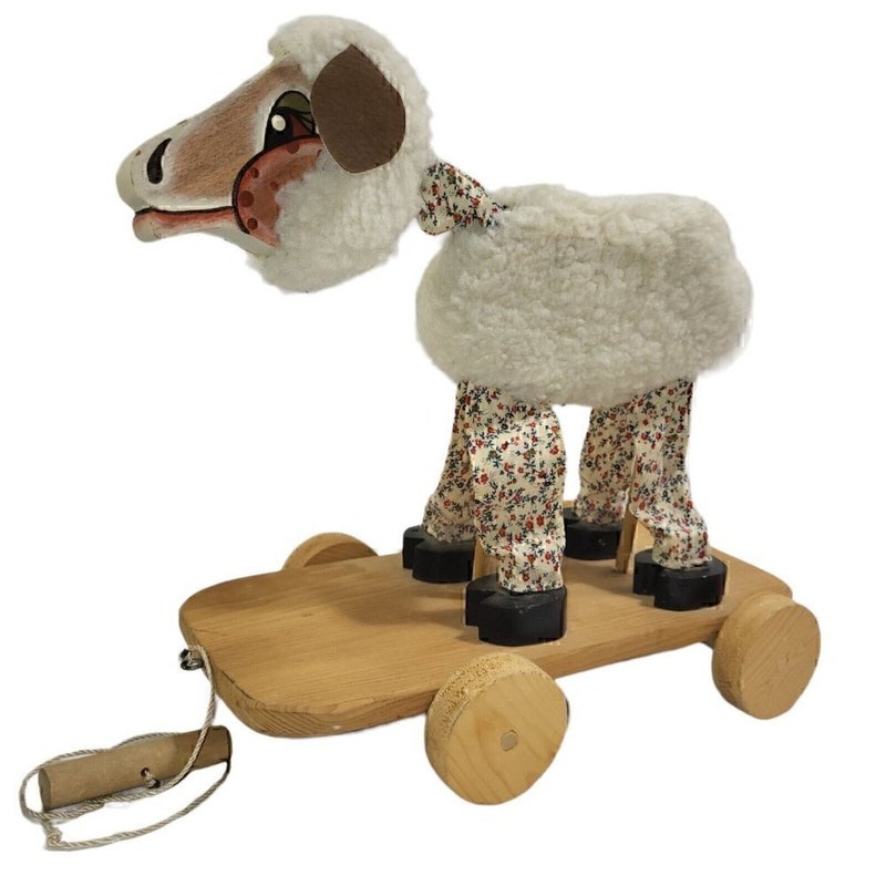 Sheep Pull Toy - Etsy