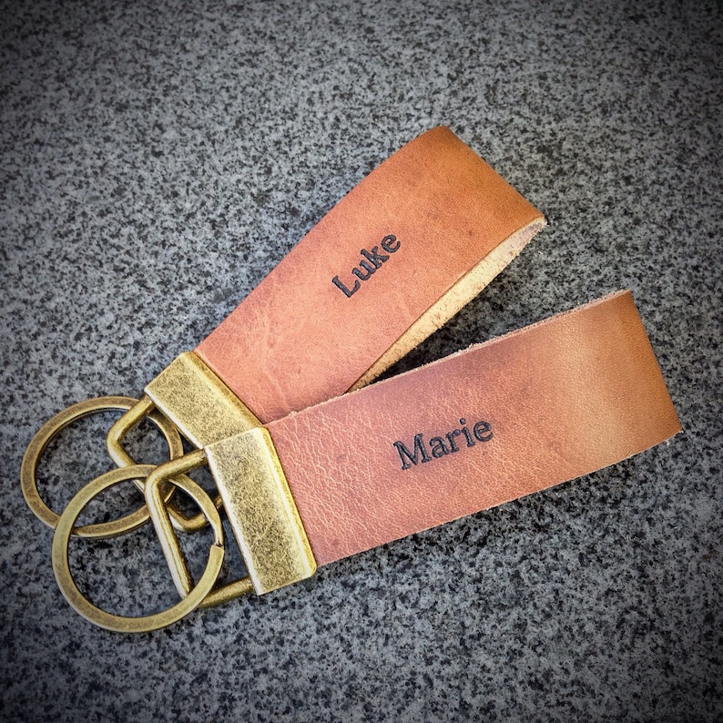 Custom Leather Key Fob / Key Chain / Key Holder | Etsy