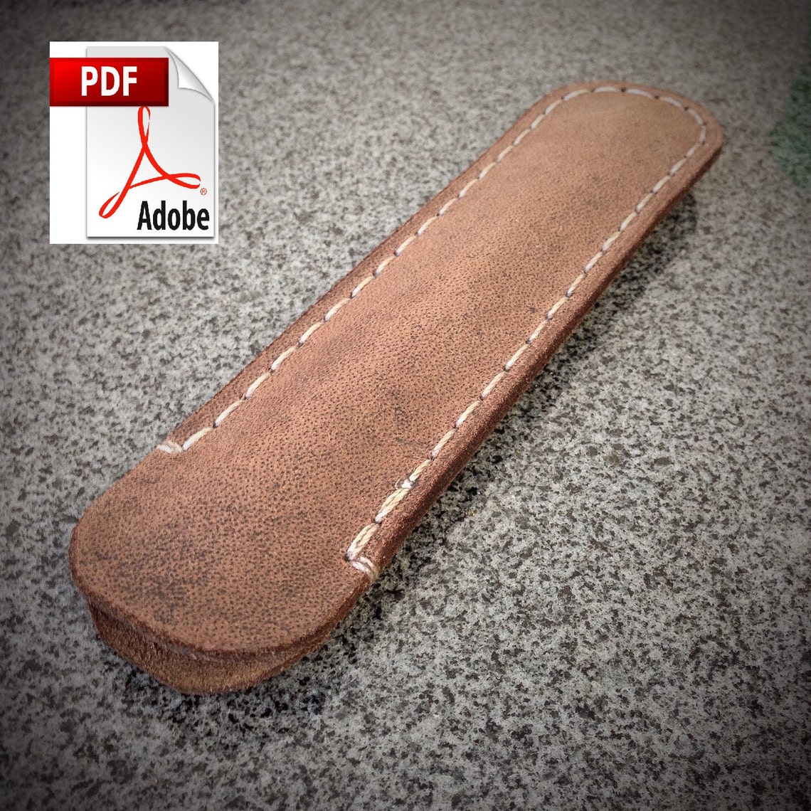 PATTERN - Leather Pen Sleeve Pattern / Leathercraft Pattern / Pen Case ...