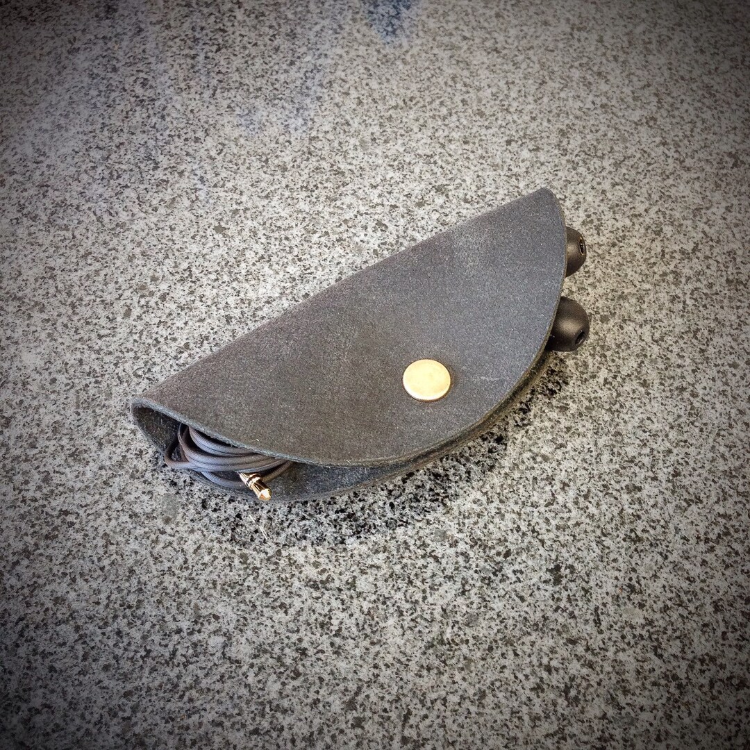 Leather Earbud Organizer / Earbud Holder / Earbud Case / Cable ...