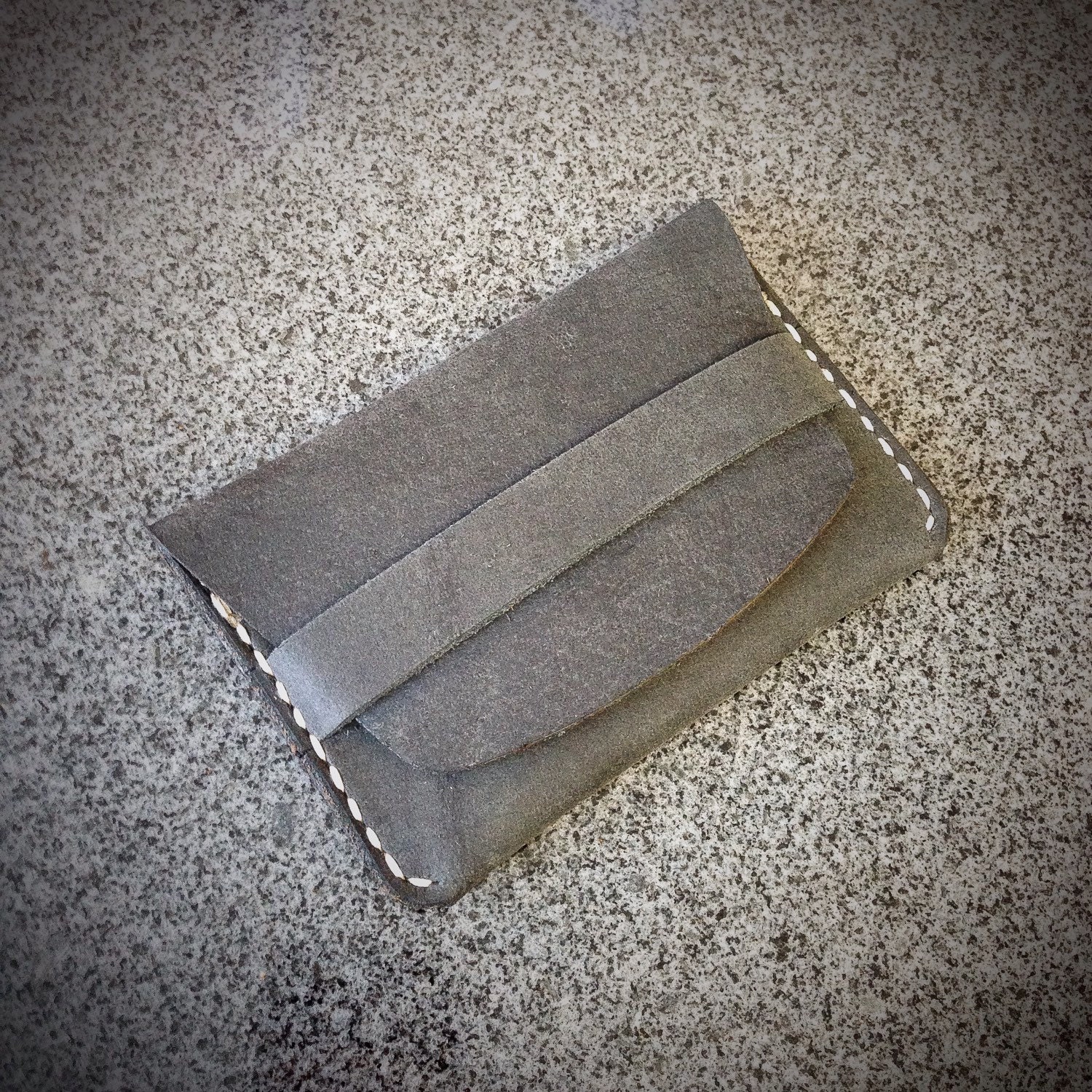 Leather Flap Wallet Minimalist Wallet Men's Wallet - Etsy