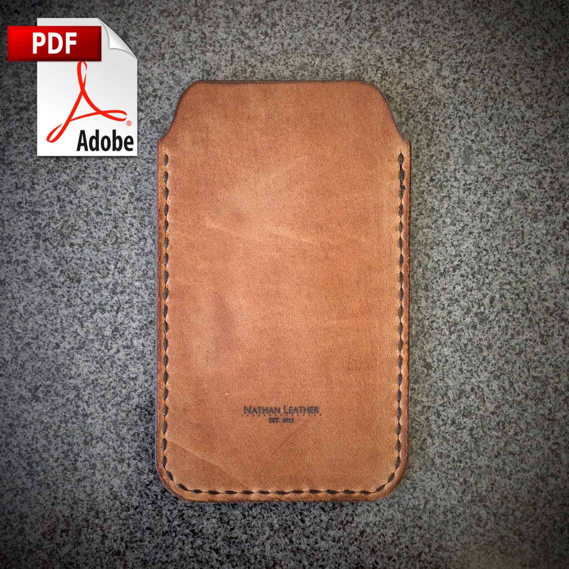 PATTERN Leathercraft Pattern for iPhone Case 5/6/6 DIY Pattern Wallet ...