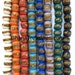 Rainbow, African Vulcanite Vinyl Disc Beads, Strand 12-16, Mix of All ...