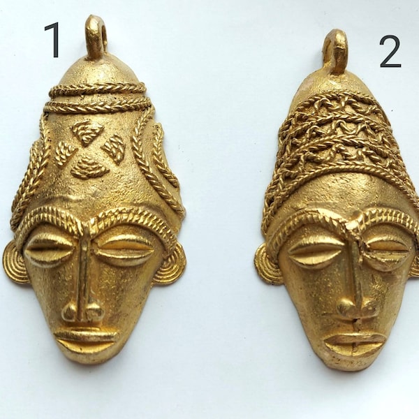 African Mask Pendant - Etsy