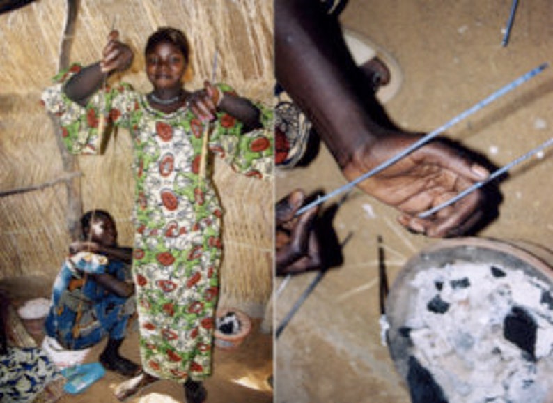 African Rubber Strand 40-42 Inches Reclaimed Rubber Made in - Etsy