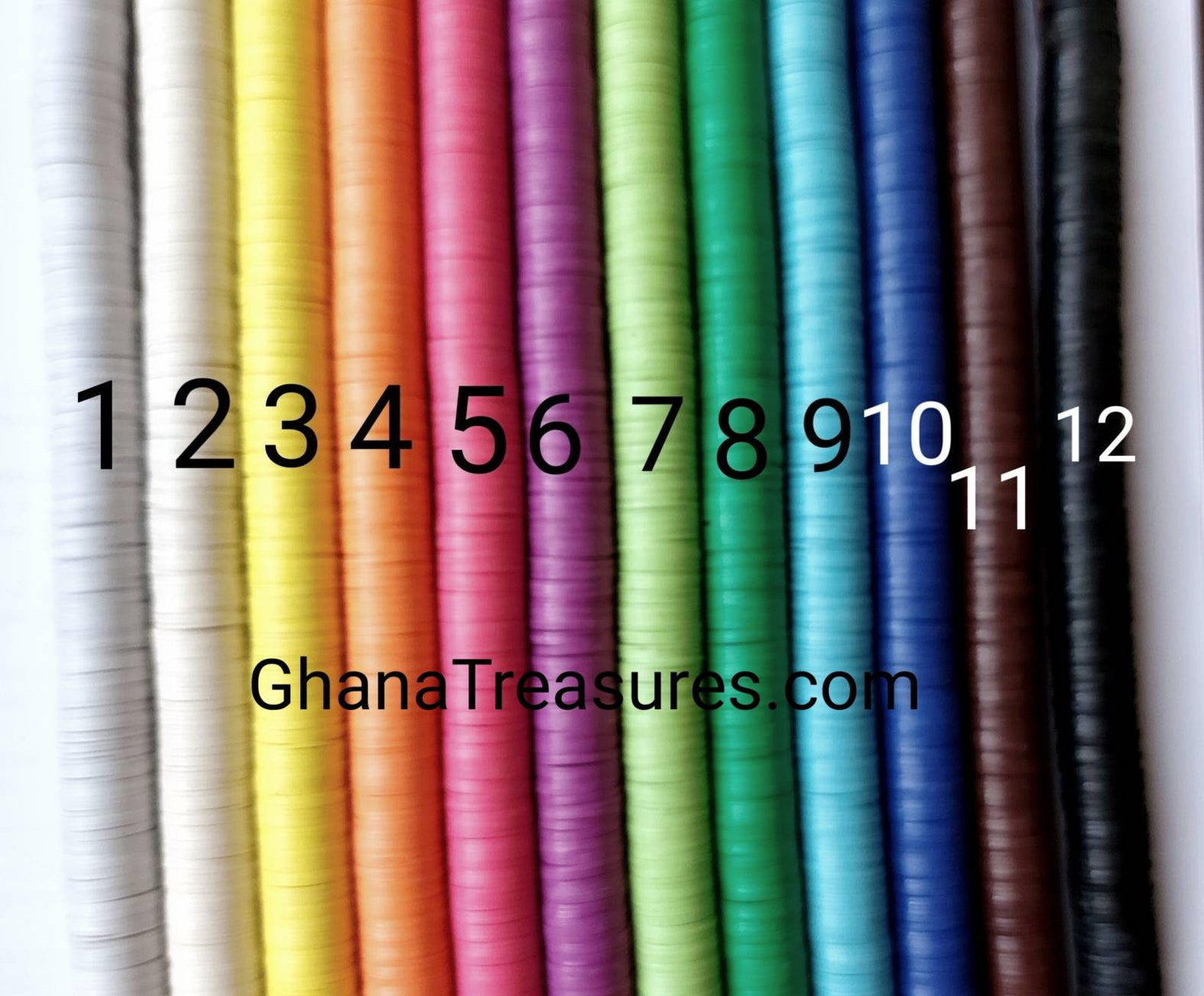 13.5 0.5581 african Vulcanite Vinyl Heishi Beads | Etsy