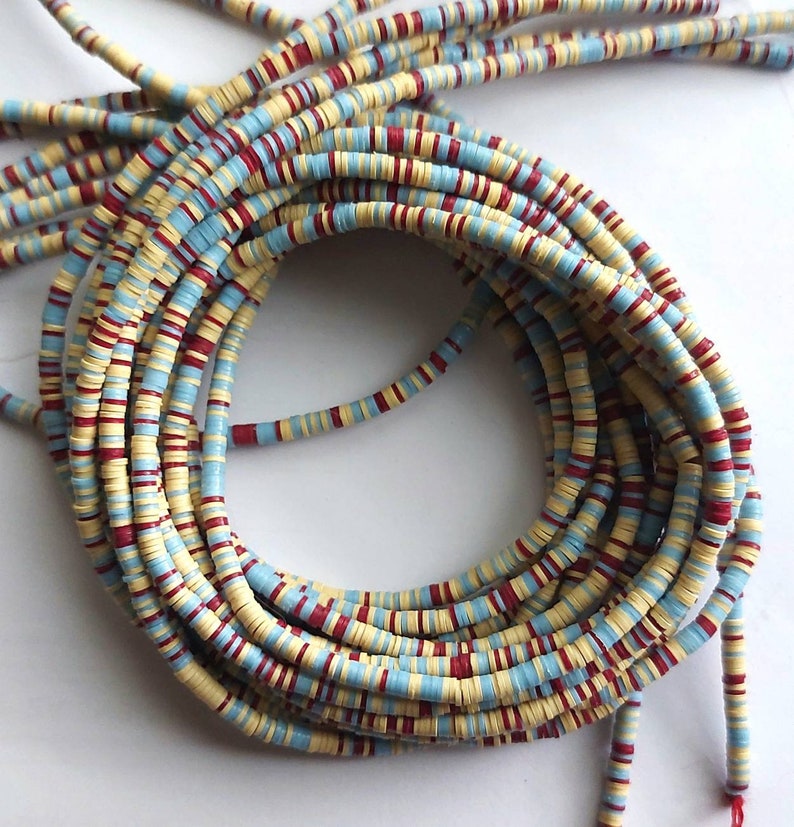 3 Mm. African Vulcanite Tiny Vinyl Heishi Beads Strand - Etsy