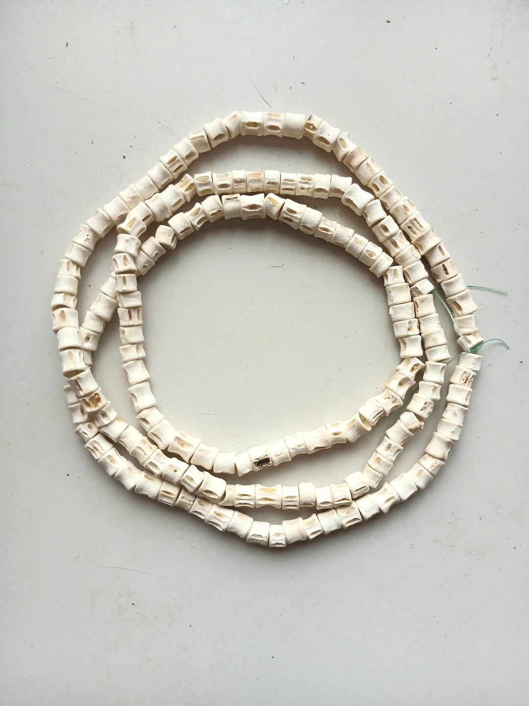 45 Inches String, 8 Mm. Diameter Fish Bone Beads, Fish Vertebrae ...