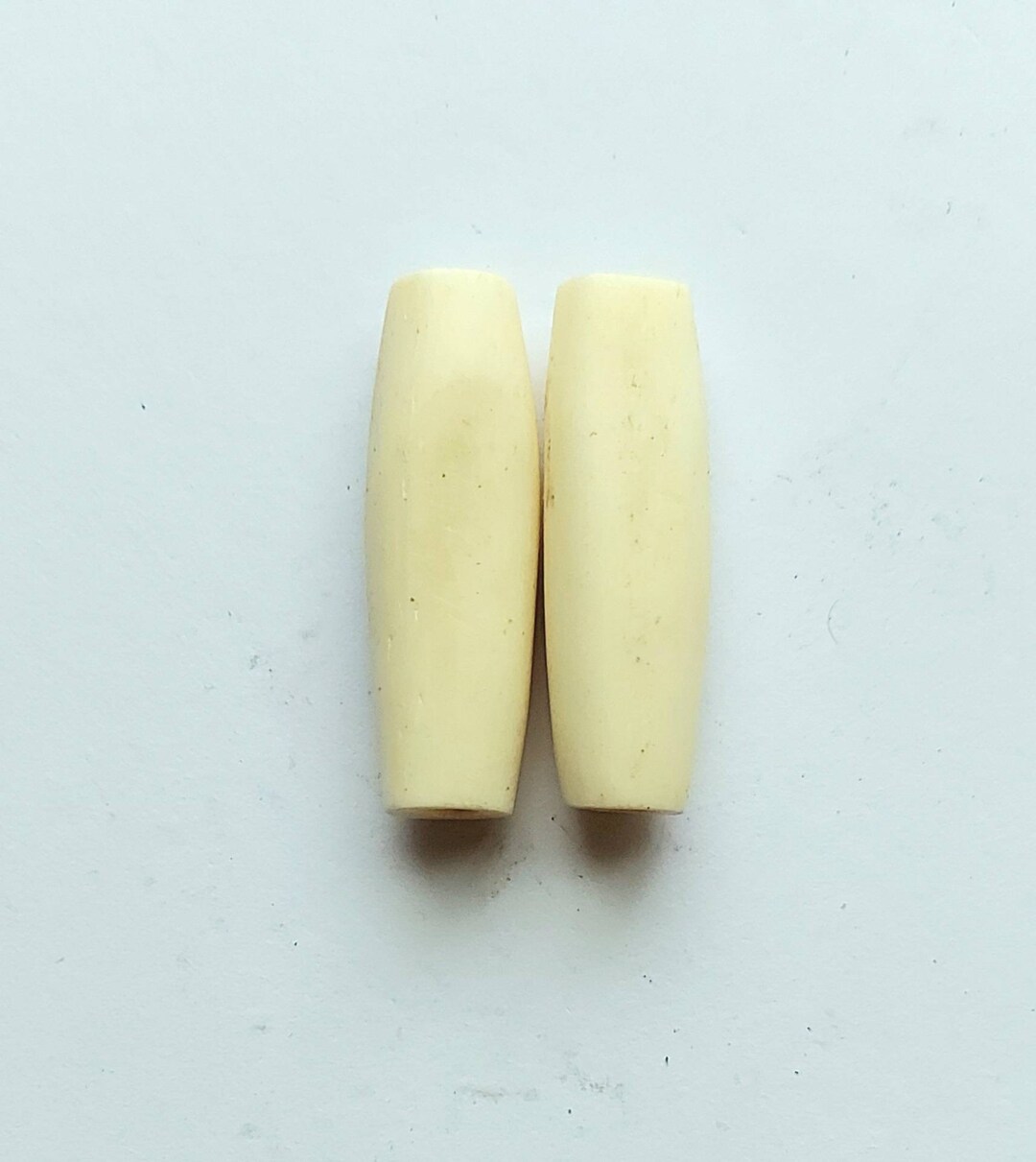 2 Hair Pipe Cow Bone Beads From Kenya, (9-10 Mm.diam X 26-28 Mm.) - Etsy