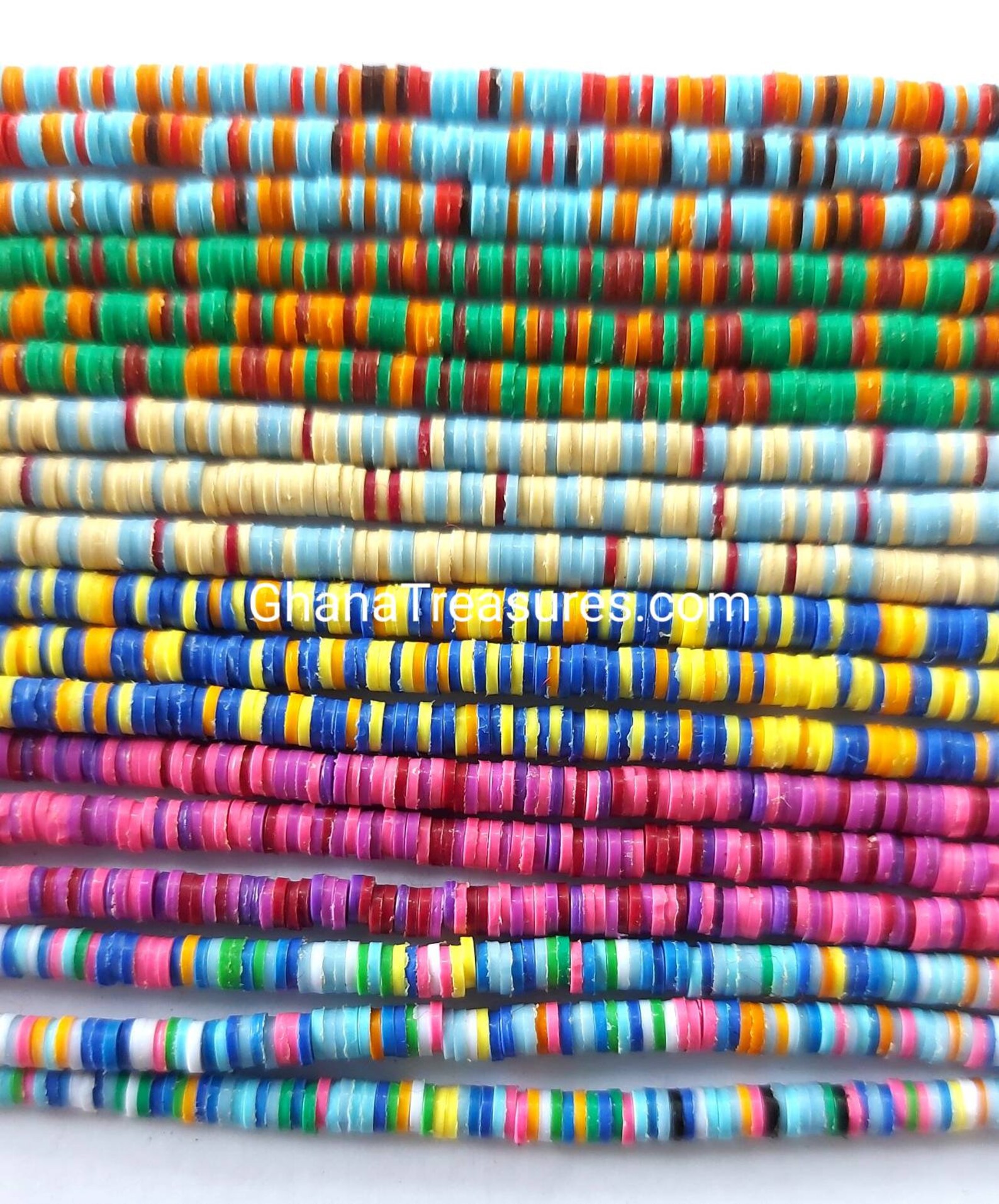 3 Mm. African Vulcanite Tiny Vinyl Heishi Beads Strand - Etsy