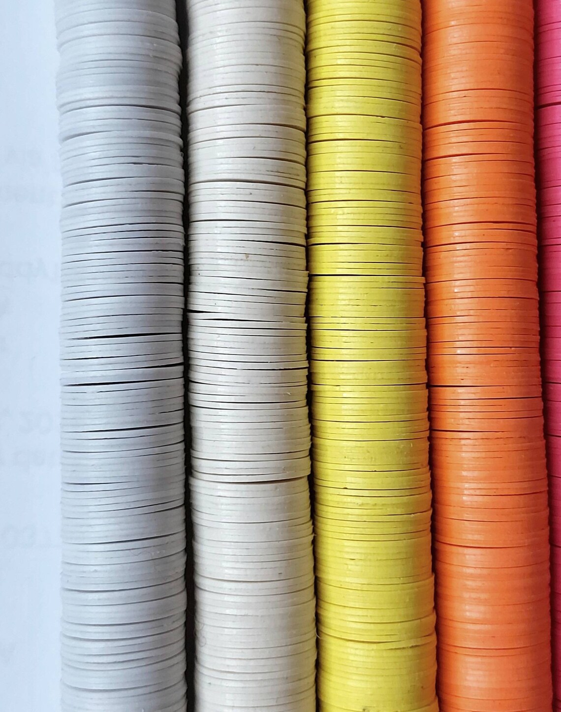 13.5 0.5581 african Vulcanite Vinyl Heishi Beads | Etsy