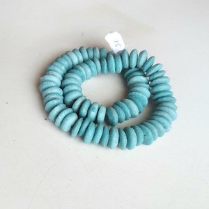 16 Inches String, 70-80 Large Saucer Beads, 13-15 X 4-5 Mm., 30 Colors ...