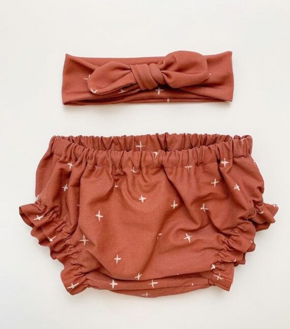 Rust Bloomer Headband Set Rust Baby | Etsy