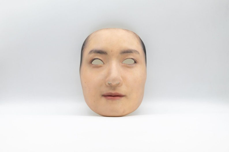 Realistic Human Face Mask "anokao" No.01 | Eyeball-less | - Etsy