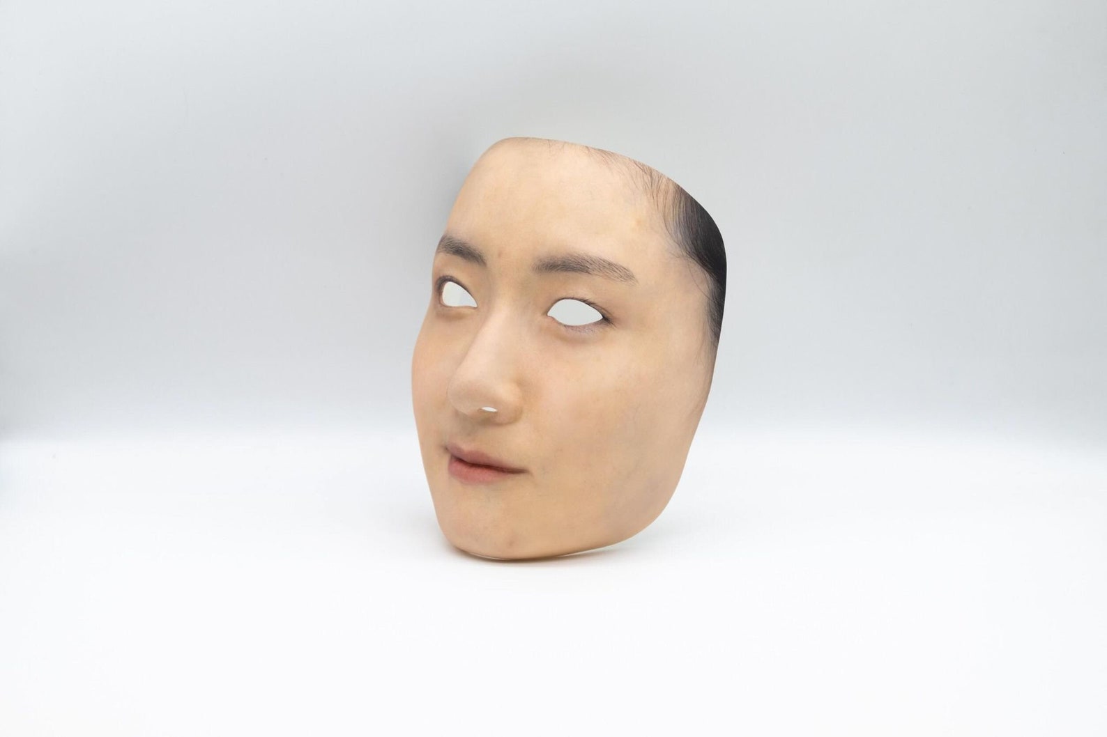 Realistic Human Face Mask "anokao" No.01 | Eyeball-less | - Etsy