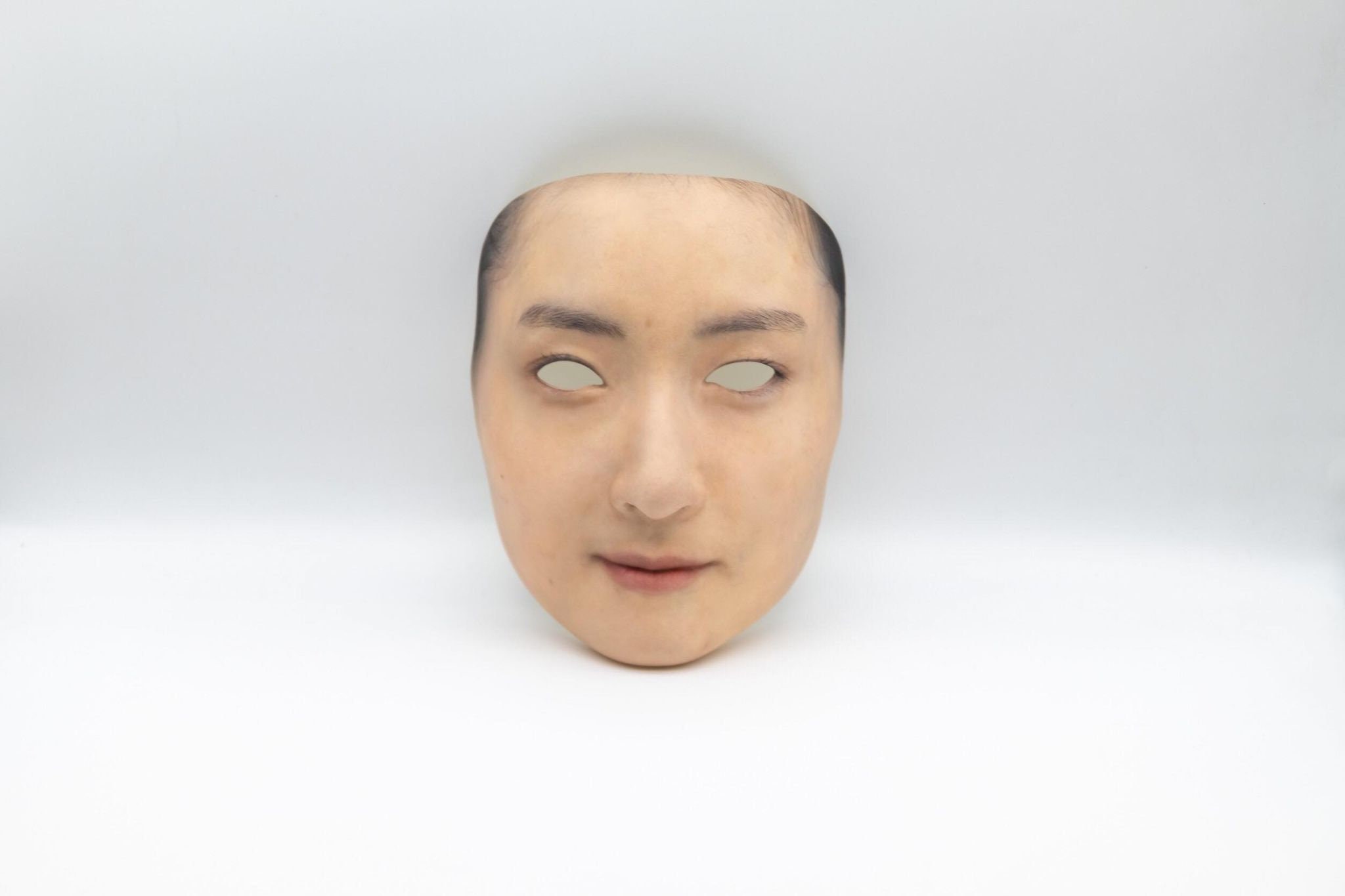 Realistic Human Face Mask "anokao" No.01 | Eyeball-less | - Etsy