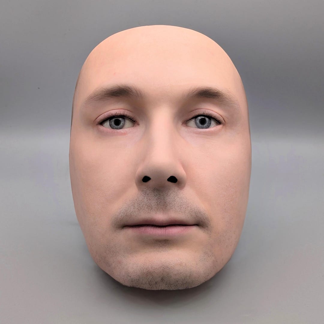 Realistic Human Face Object – Life‑cast From a Real Person | ANOKAO No ...