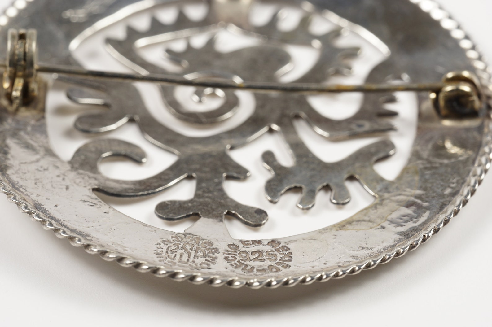 Aztec Ozomatli Monkey Colgante Broche Mexicano Pin Plata - Etsy España