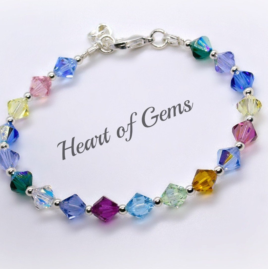 Crystal Multi-colored Bracelet - Etsy