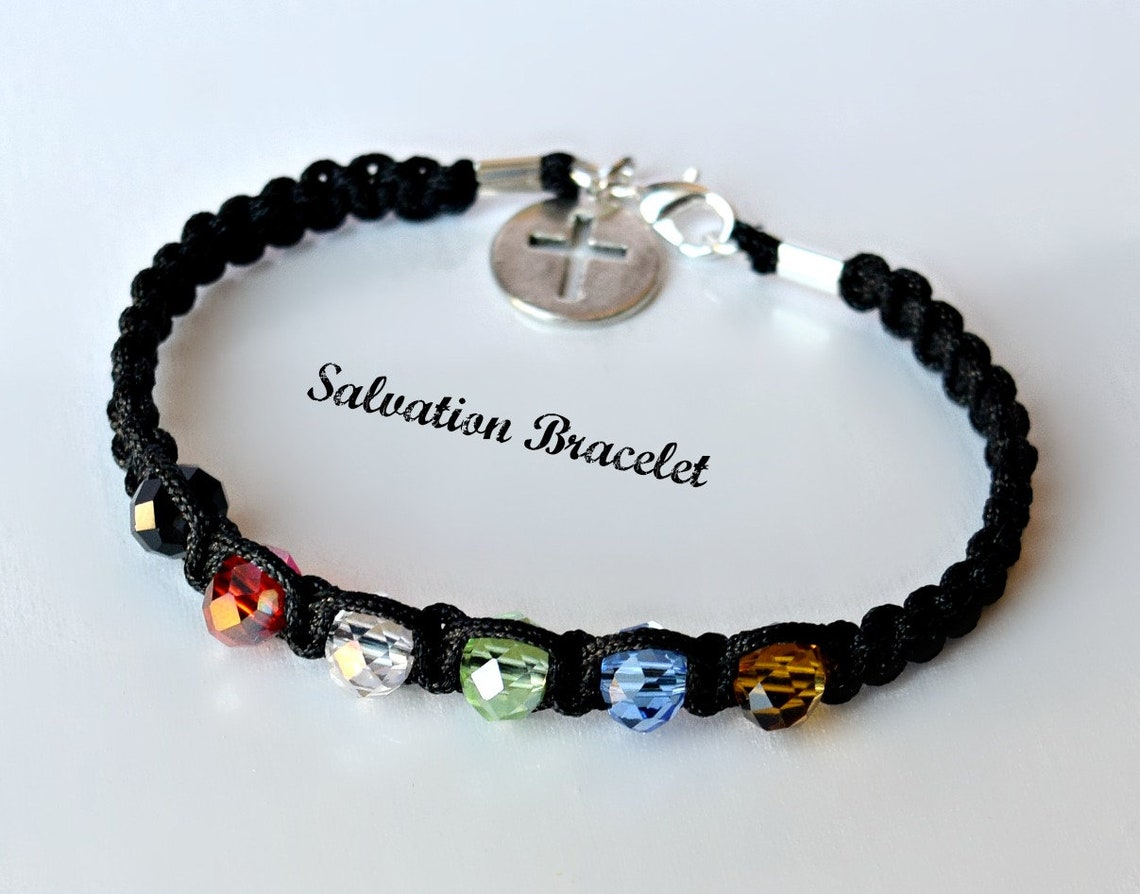 Salvation Bracelet Crystal Friendship Bracelet Christian - Etsy