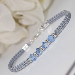 Crystal Blue Friendship Bracelet - Etsy