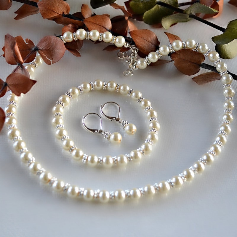 Ivory Pearl Set - Etsy