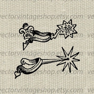 COWBOY SPURS SVG File, Vector Graphic, Printable Download, American ...