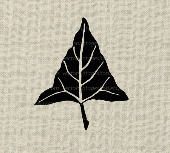 IVY LEAF SVG Silhouette Vintage Vector Clipart Botanical Art - Etsy Canada