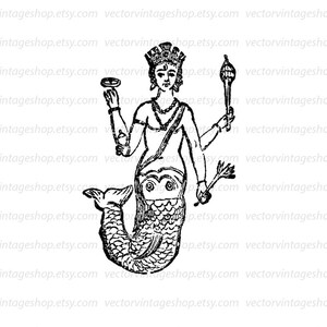 DAGON SVG File, Vintage Style Illustration, Ancient Mythology Vector ...