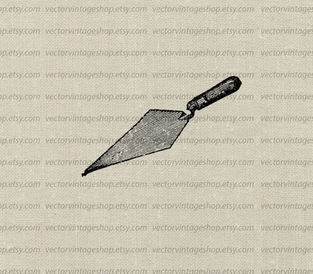 TROWEL SVG File, Vintage Style Illustration, Vector Clipart, Masons ...