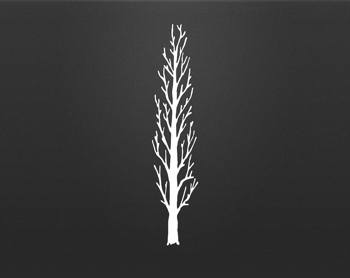 TREE SILHOUETTE SVG File, Cottonwood Tree Vector Clipart, Commercial ...