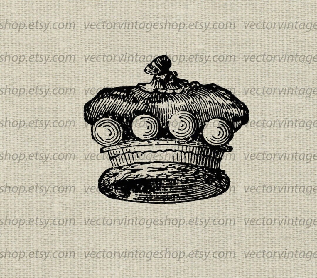 CROWN SVG, Vintage Vector Graphic, Printable Download, Baron's Coronet ...