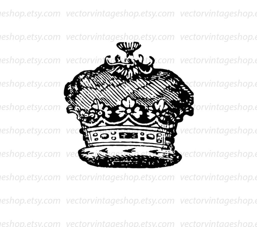 ROYAL CROWN SVG Vector Graphic Coronet Digital Clipart - Etsy