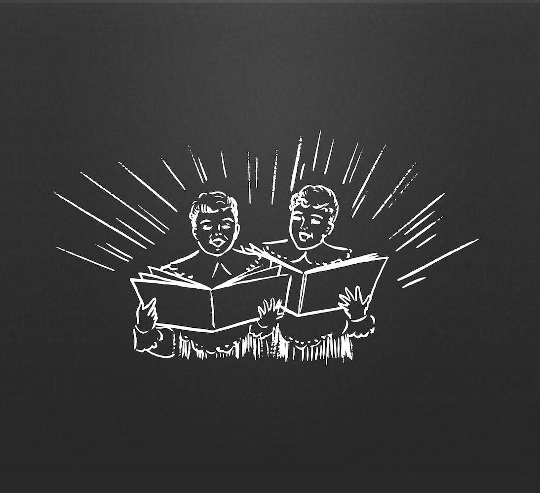 CHOIR BOYS SVG File, Vintage Style Vector Illustration, Commercial Use ...