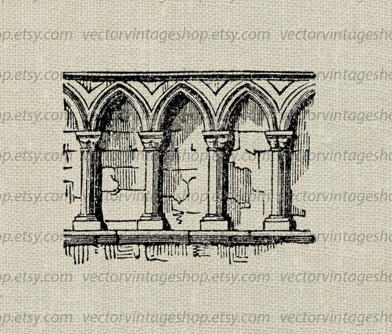 Medieval Architecture Drawing