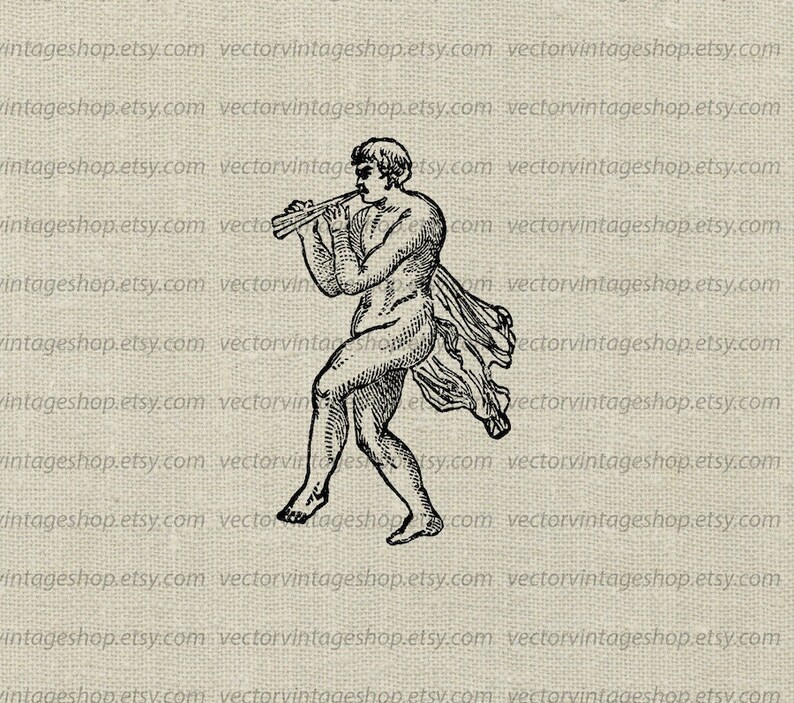 DANCING FAUN SVG Ancient Greek Myth Vector Printable - Etsy