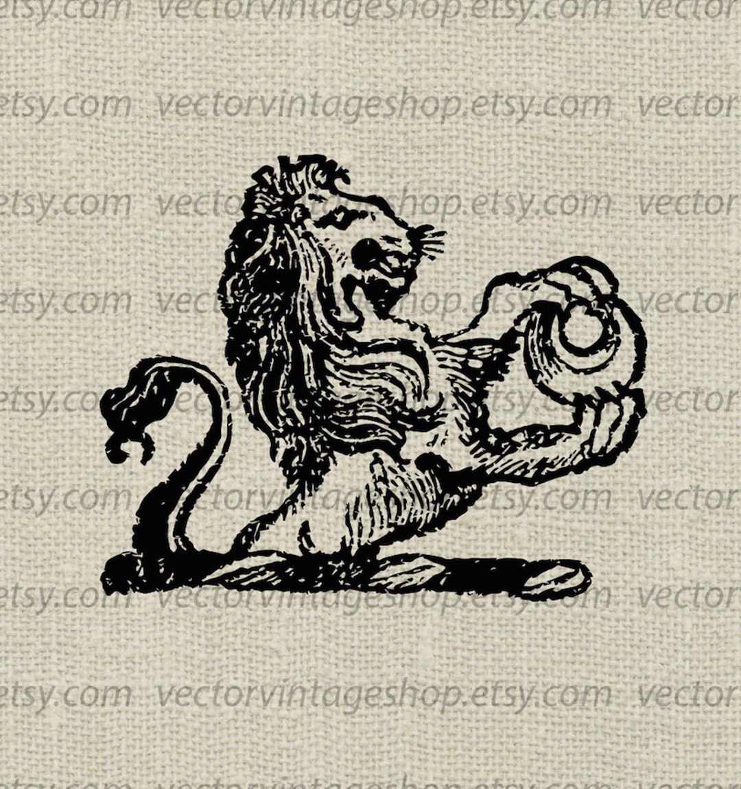 Lion Heraldry Vector