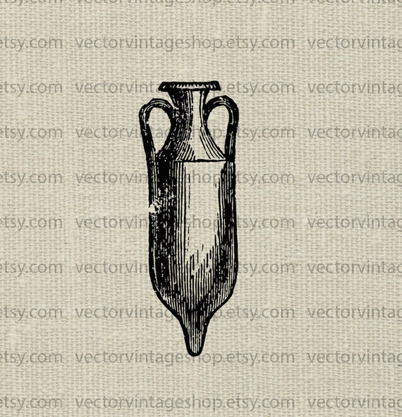 AMPHORA JAR SVG File Vintage Style Vector Illustration Two - Etsy