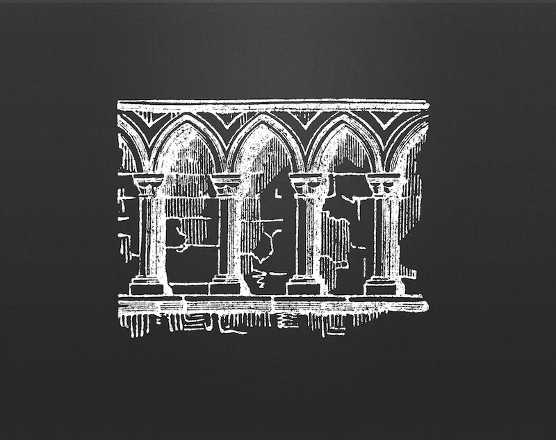 OLD ARCHWAY SVG File, Commercial Use, Arches Columns Medieval ...