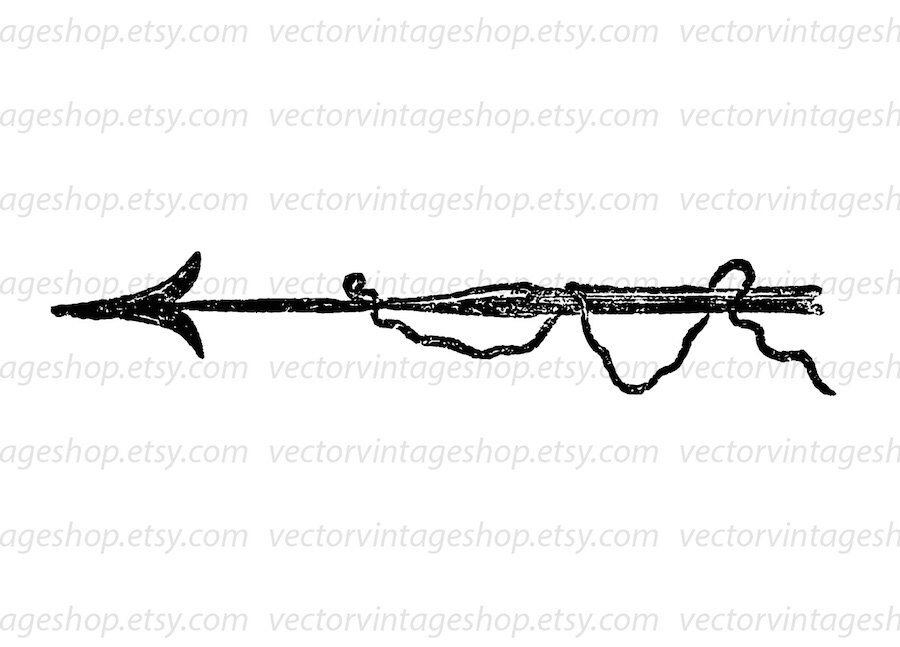 HARPOON SVG File, Vintage Vector Graphic Printable Download, Antique ...