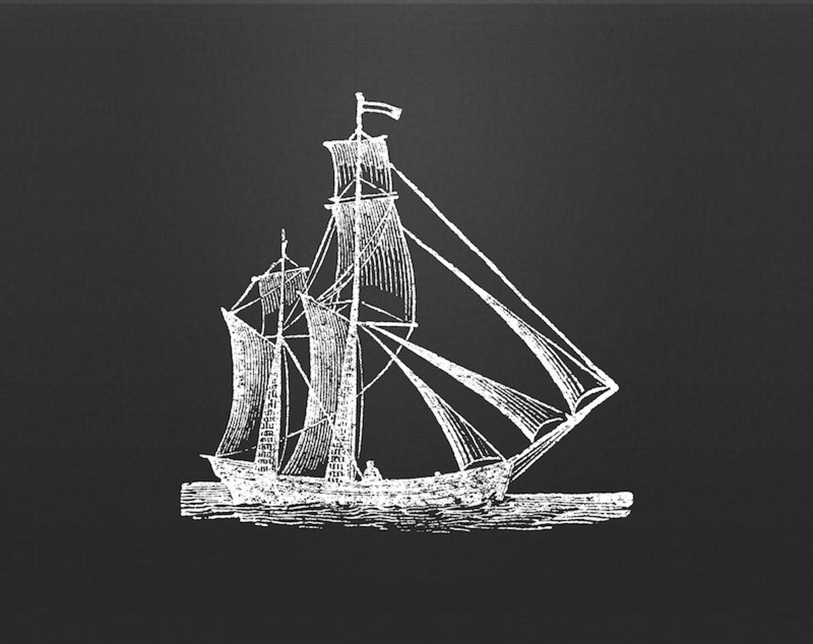 KETCH SHIP SVG File Vintage Sail Boat Vector Clipart | Etsy Canada