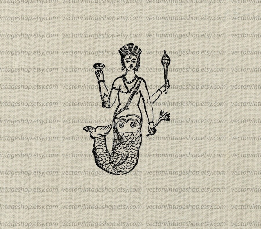 DAGON SVG File, Vintage Style Illustration, Ancient Mythology Vector ...
