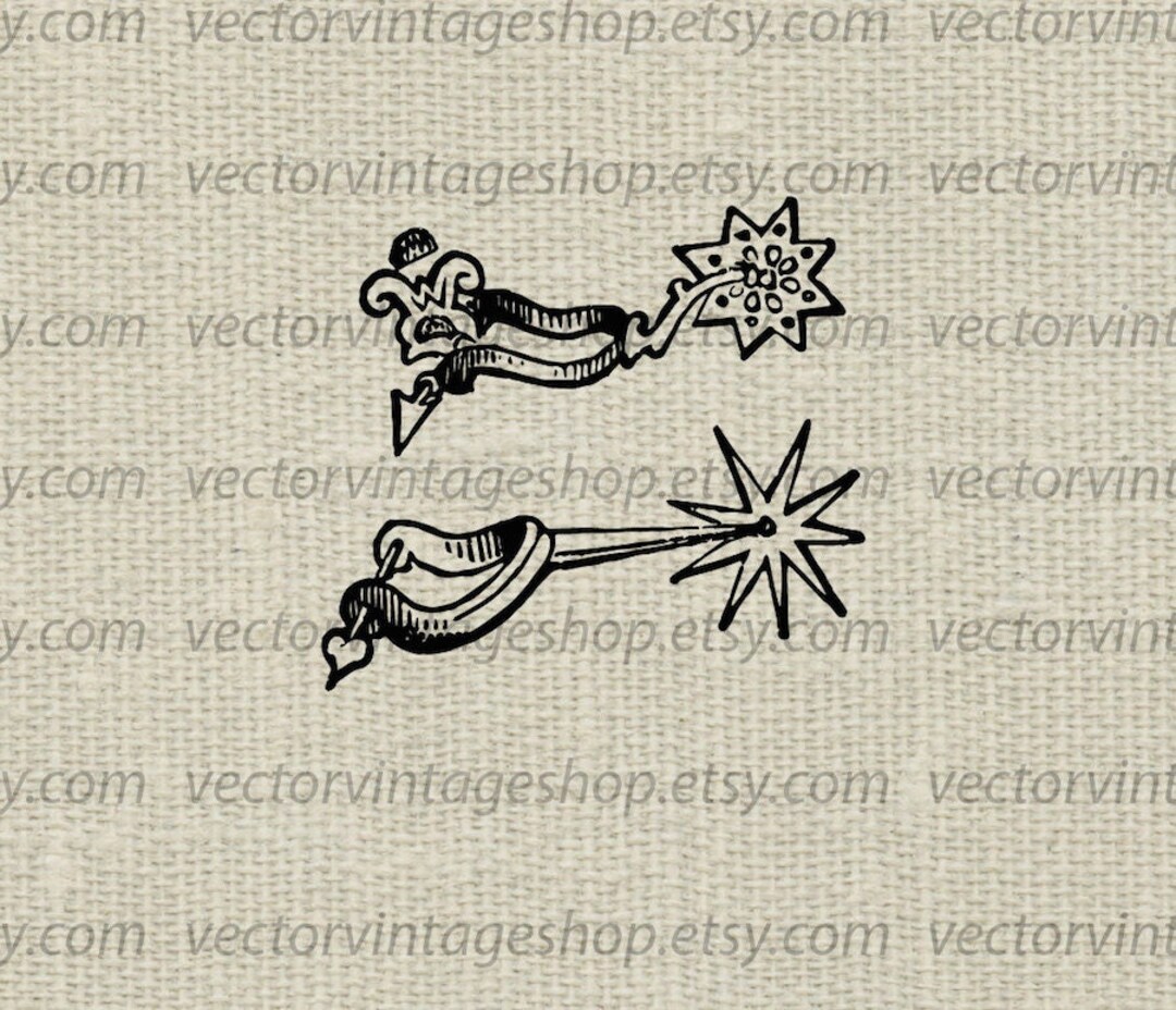 COWBOY SPURS SVG File, Vector Graphic, Printable Download, American ...