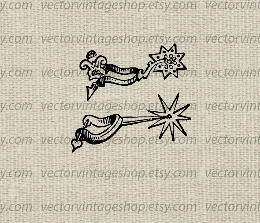 COWBOY SPURS SVG File, Vector Graphic, Printable Download, American ...